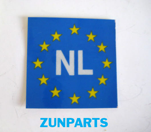STICKER NL (EUROPA) BLAUW | NL/EUR
